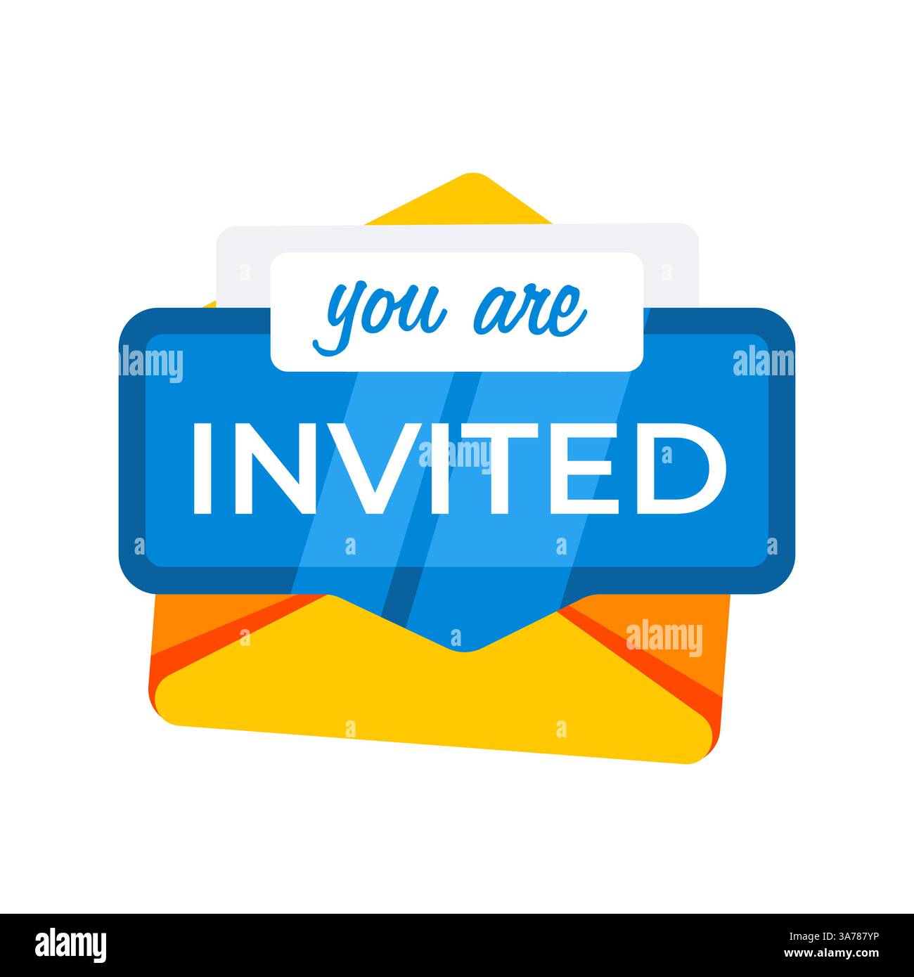 Envelope letter invite Stock Vector Images - Alamy