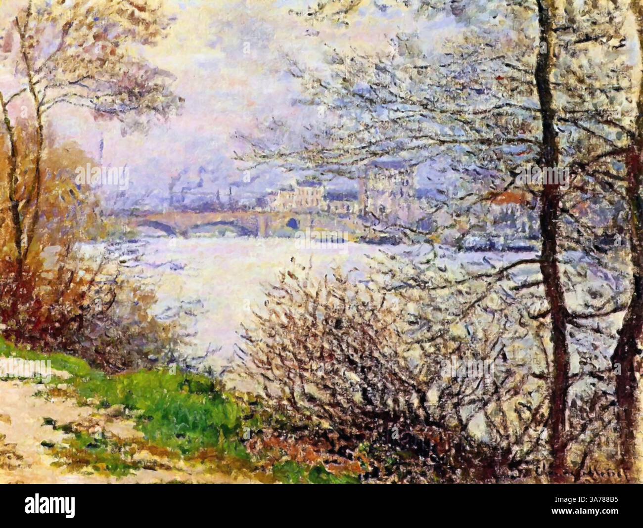 The Seine at la Grande Jatte, 1878 (Painting) by Monet, Claude (1840 ...