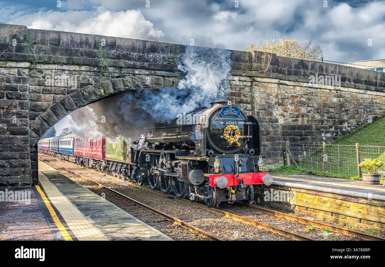 The image is of the LNER Peppercorn Class A1 60163 Tornado 4-6-2 steam ...