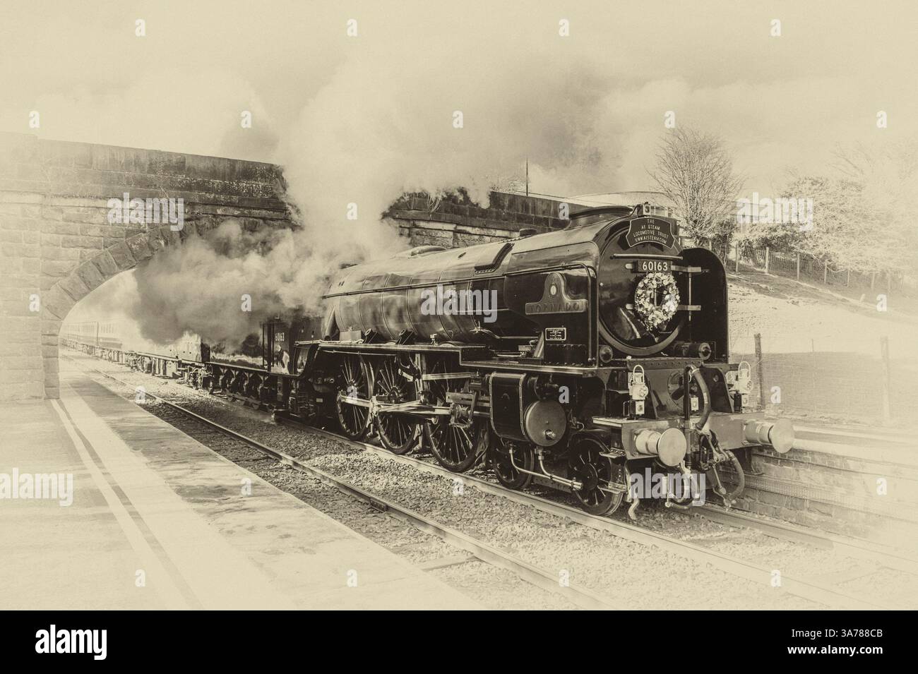 The image is of the LNER Peppercorn Class A1 60163 Tornado 4-6-2 steam ...