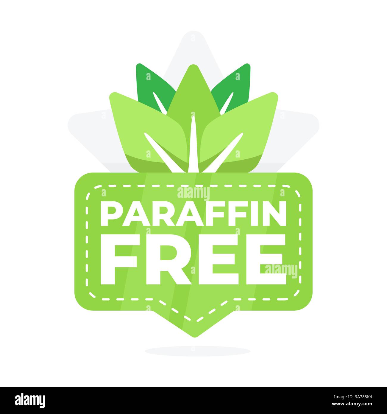 Paraffin Free Product Seal with Nature-Inspired Green Leaf Design Stock ...