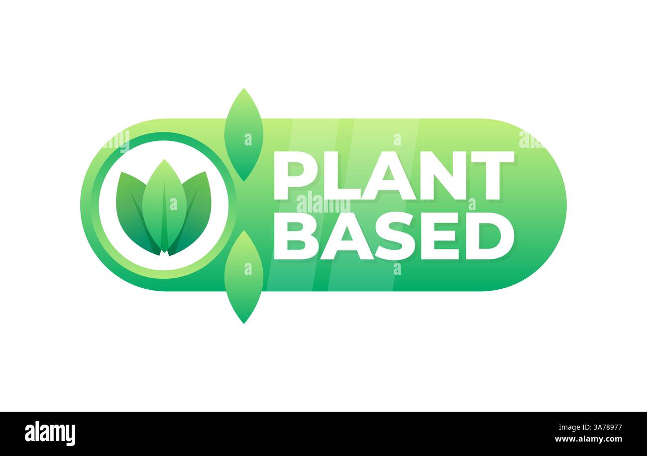 Plant Based Product Seal Featuring a Leaf Emblem for Eco Friendly Goods ...
