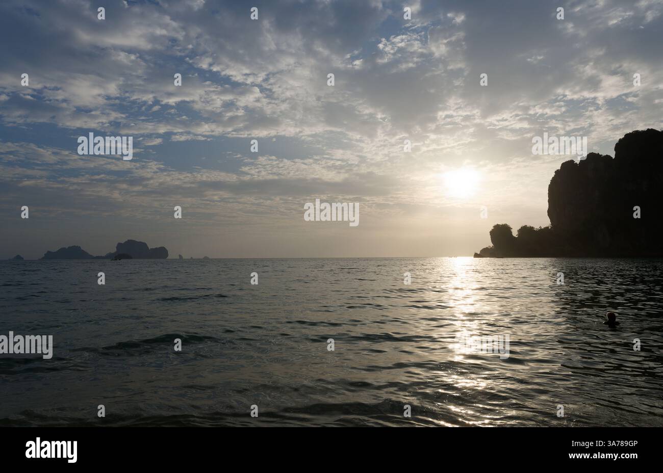 Golden hour sunset scene over hi-res stock photography and images - Alamy