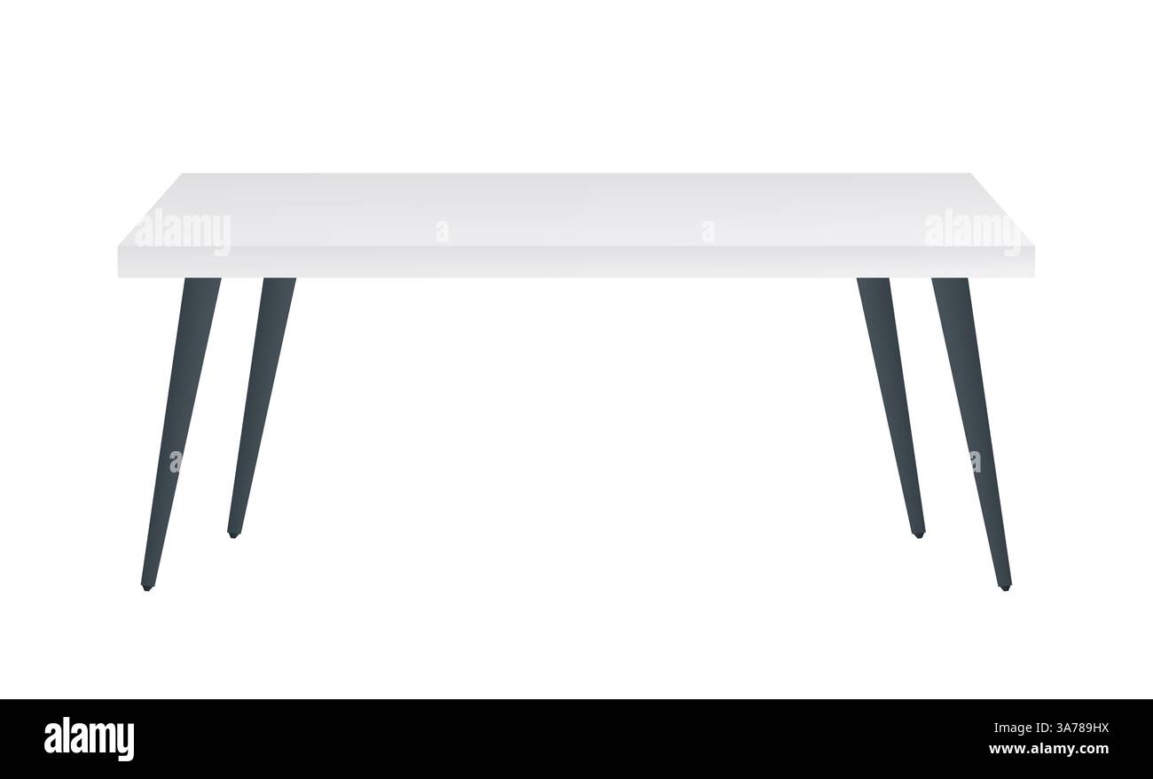 White Table, Platform, Stand. Vector illustration Stock Vector Image ...