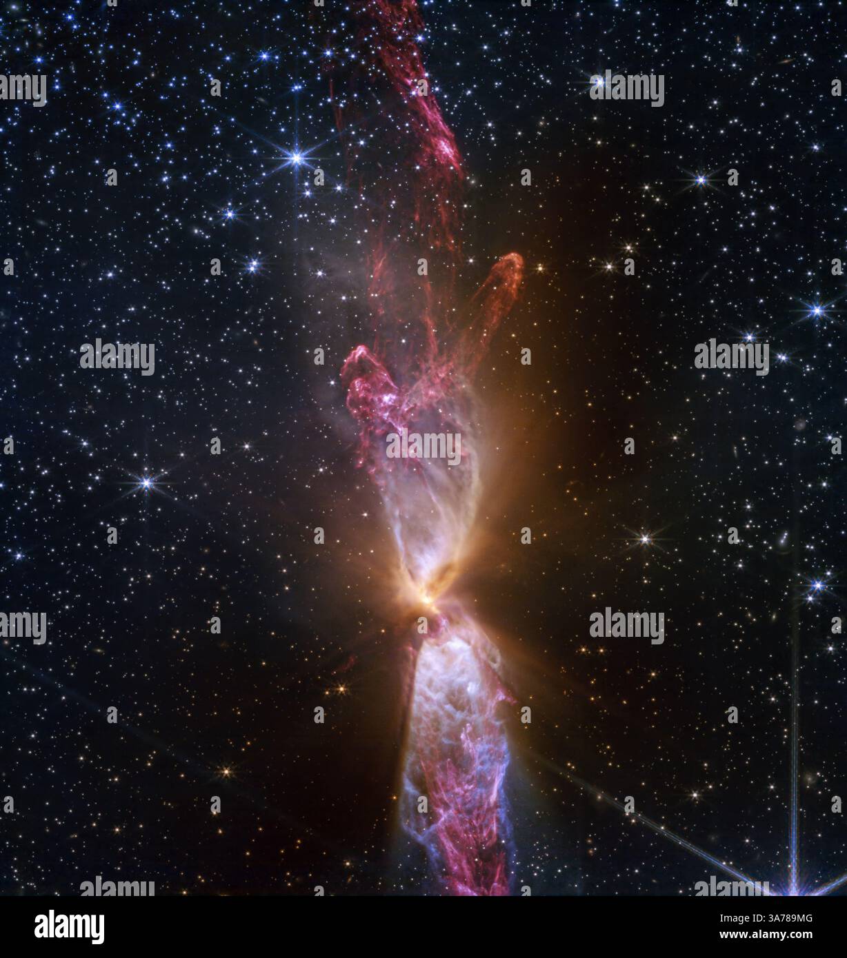 March 7, 2025 - Space - Two actively forming stars are responsible for ...
