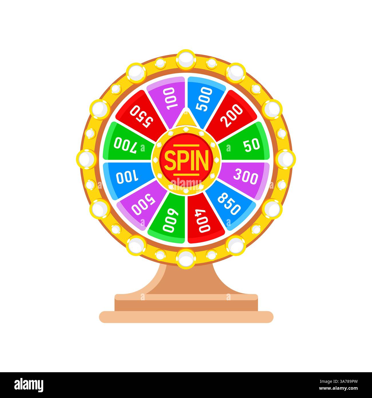 Central button surrounded Stock Vector Images - Alamy