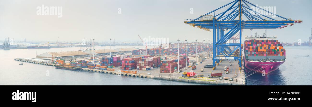 Jeddah, Saudi Arabia - Mar 08 2023, panoramic aerial view, A large ...