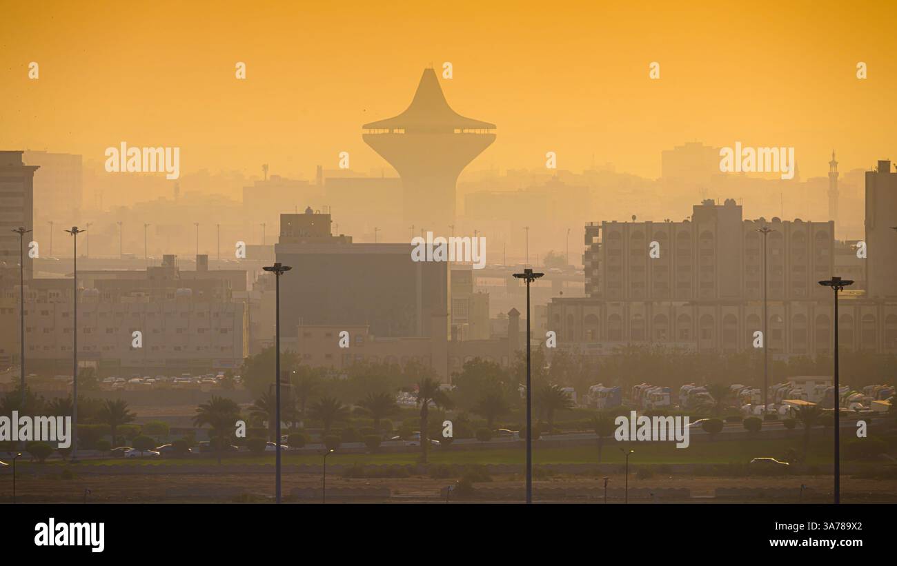 Jeddah, Saudi Arabia - Mar 08 2023, panoramic aerial view, landscape of ...