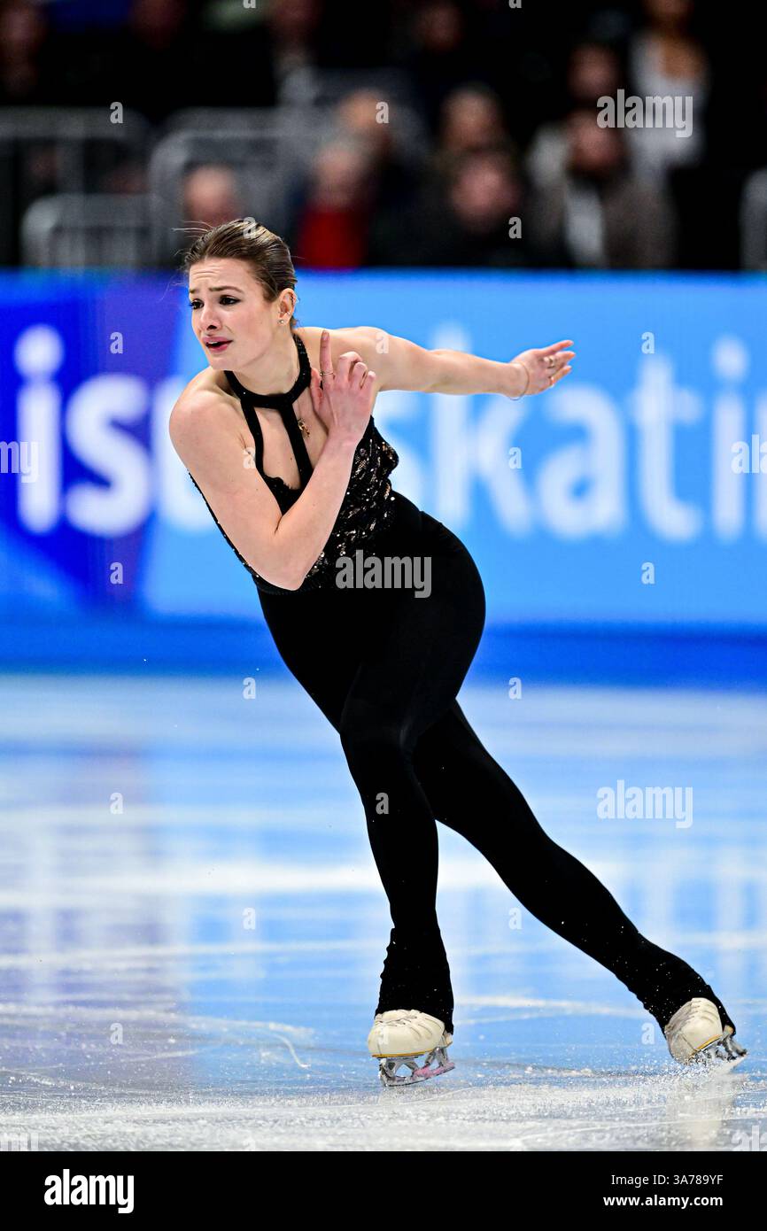 Kristen SPOURS (GBR), during Women Short Program, at the ISU World ...