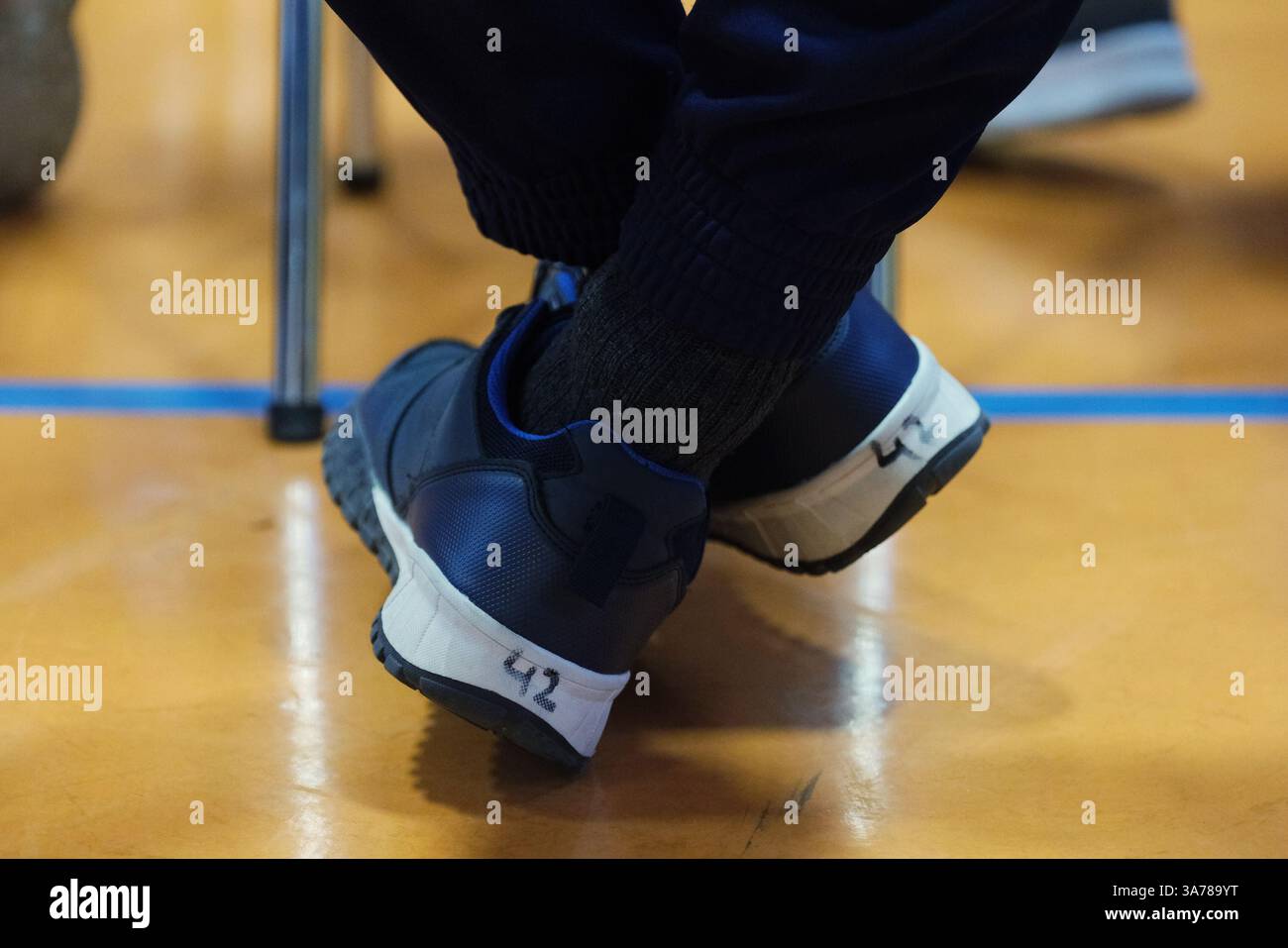 Volkstedt, Germany. 26th Mar, 2025. Sneakers worn by an inmate at ...