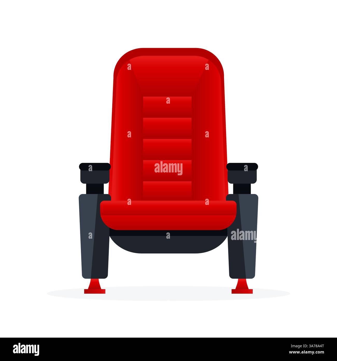 Red movie theater seats for comfortable watching film. Cinema chair ...