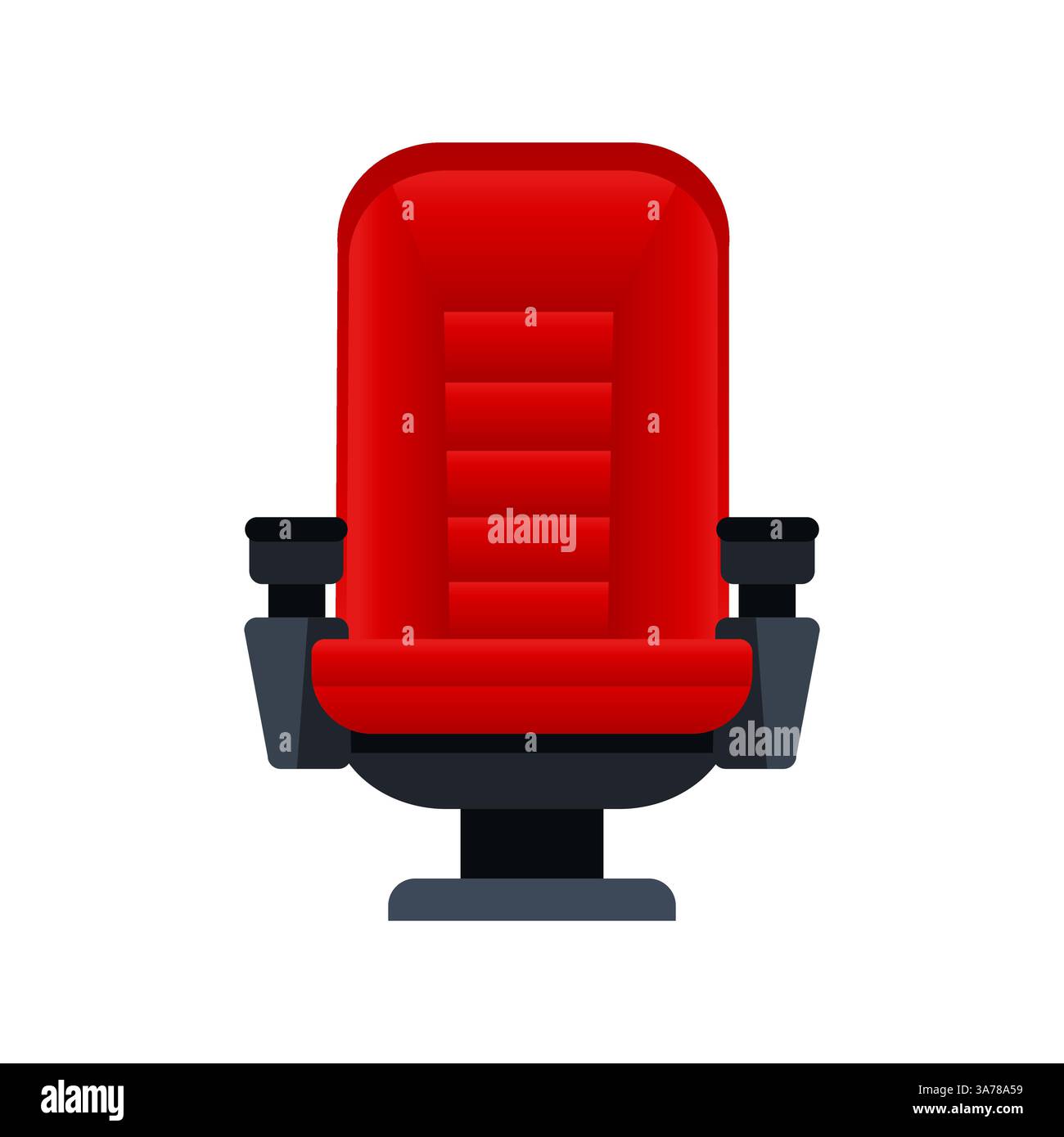 Red movie theater seats for comfortable watching film. Cinema chair ...