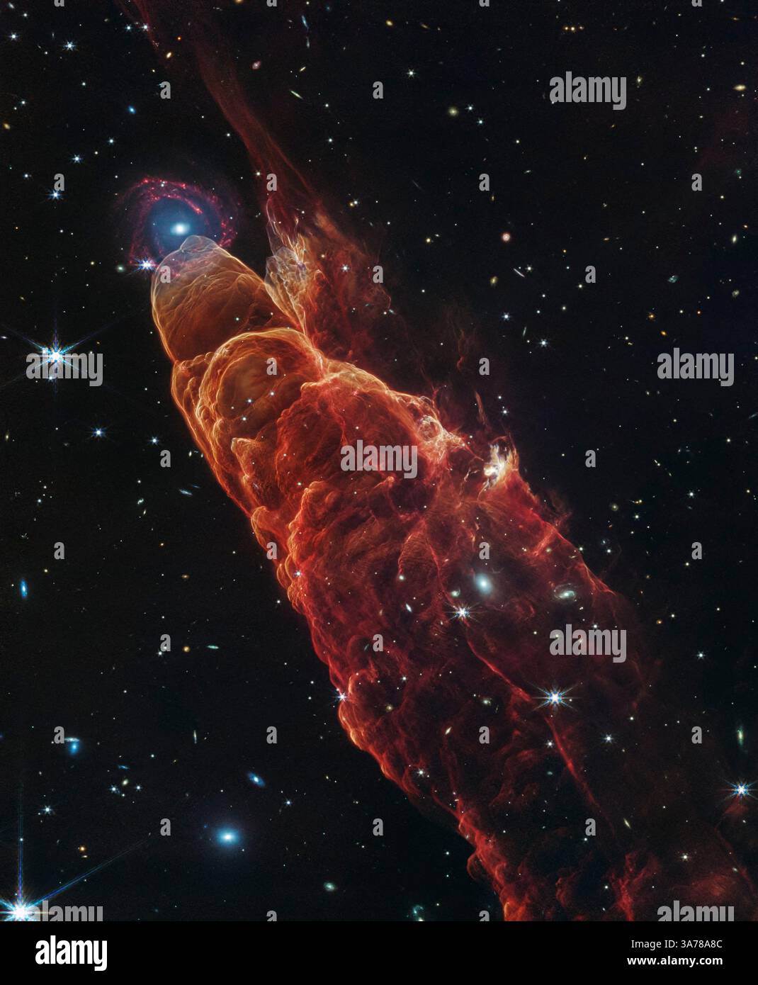 Space. 24th Mar, 2025. This image of Herbig-Haro 49/50, captured by the ...