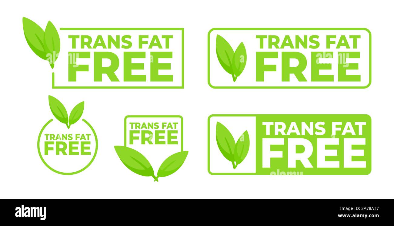 Trans fat free label hi-res stock photography and images - Alamy