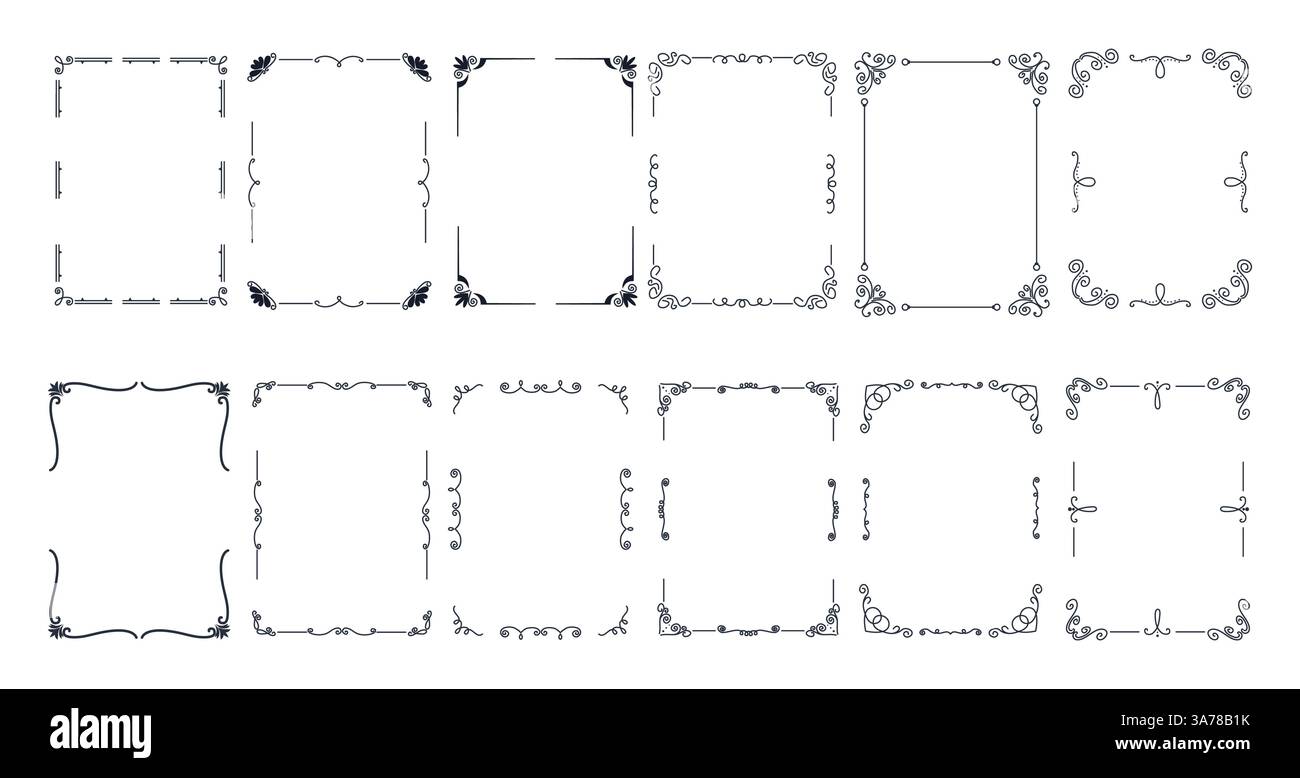 Vintage ornament frame. Decorative border frames. Vector illustration ...