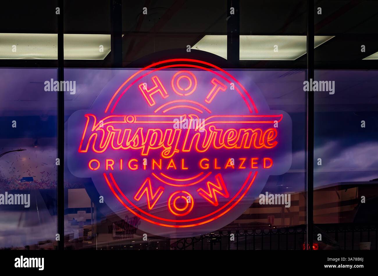 Mobile, Alabama, USA - March 23, 2025: Krispy Kreme Doughnuts displays ...