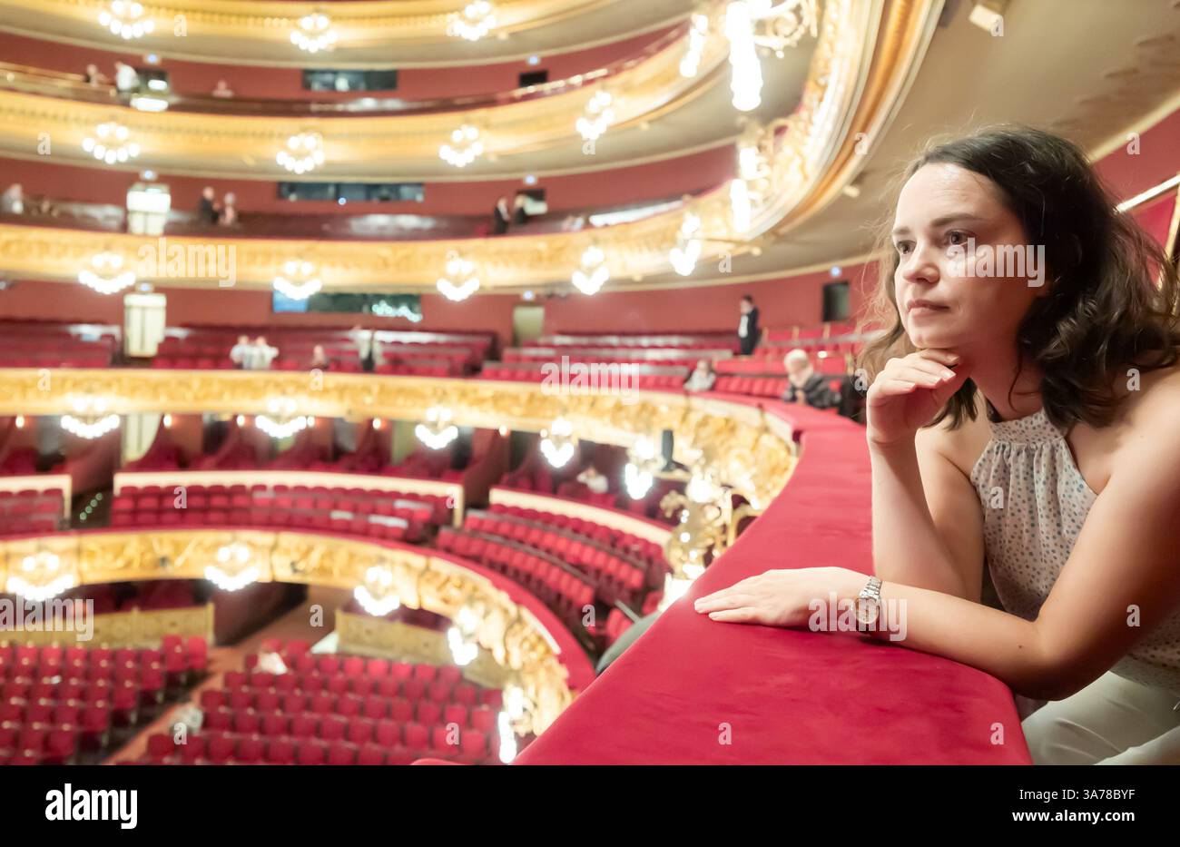 Balcony inside old opera hi-res stock photography and images - Alamy