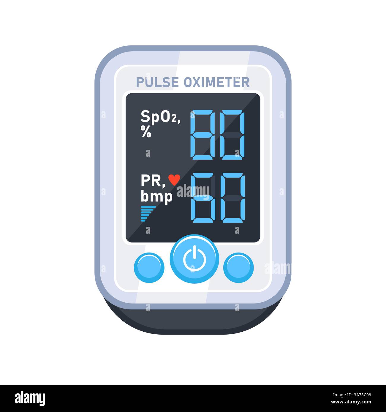Pulse oximeter. Device to measure oxygen saturation. Blood saturation ...