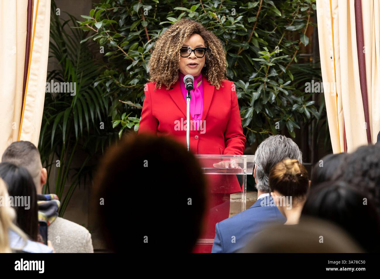 West Hollywood, USA. 26th Mar, 2025. Ruth E. Carter speaks at the Vogue ...