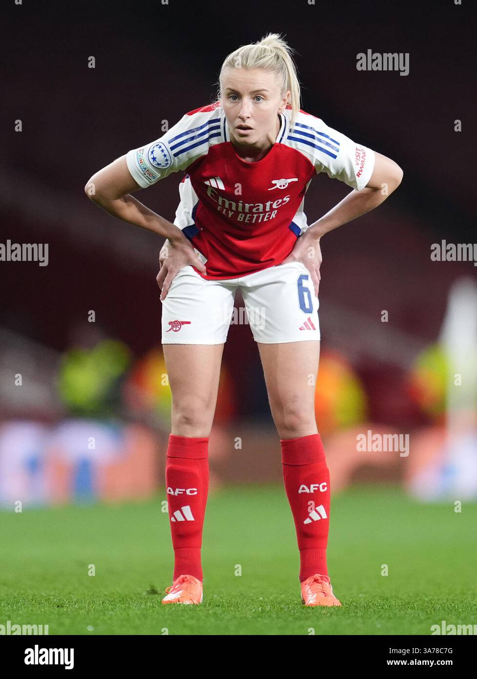 Arsenal's Leah Williamson during the UEFA Women's Champions League ...