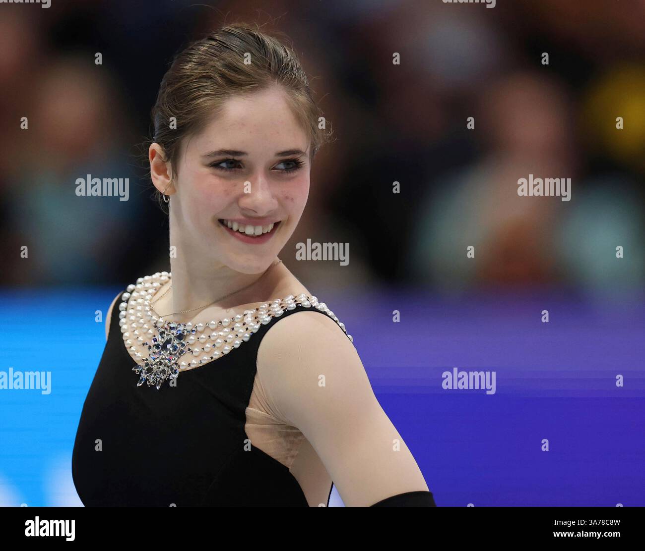 Isabeau LEVITO of the United States performs during the women's short ...