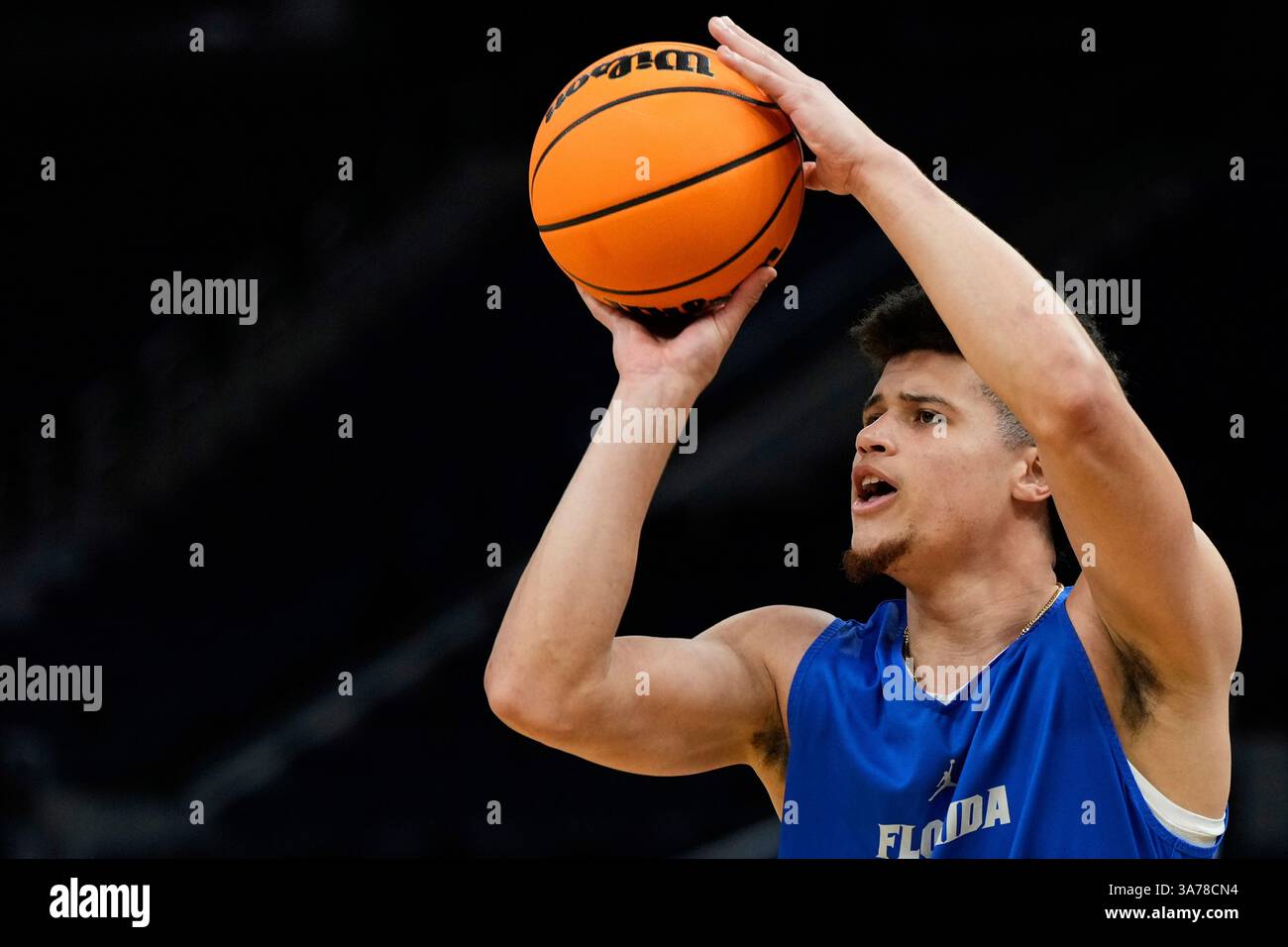 Florida guard Walter Clayton Jr. shoots during practice, Wednesday ...