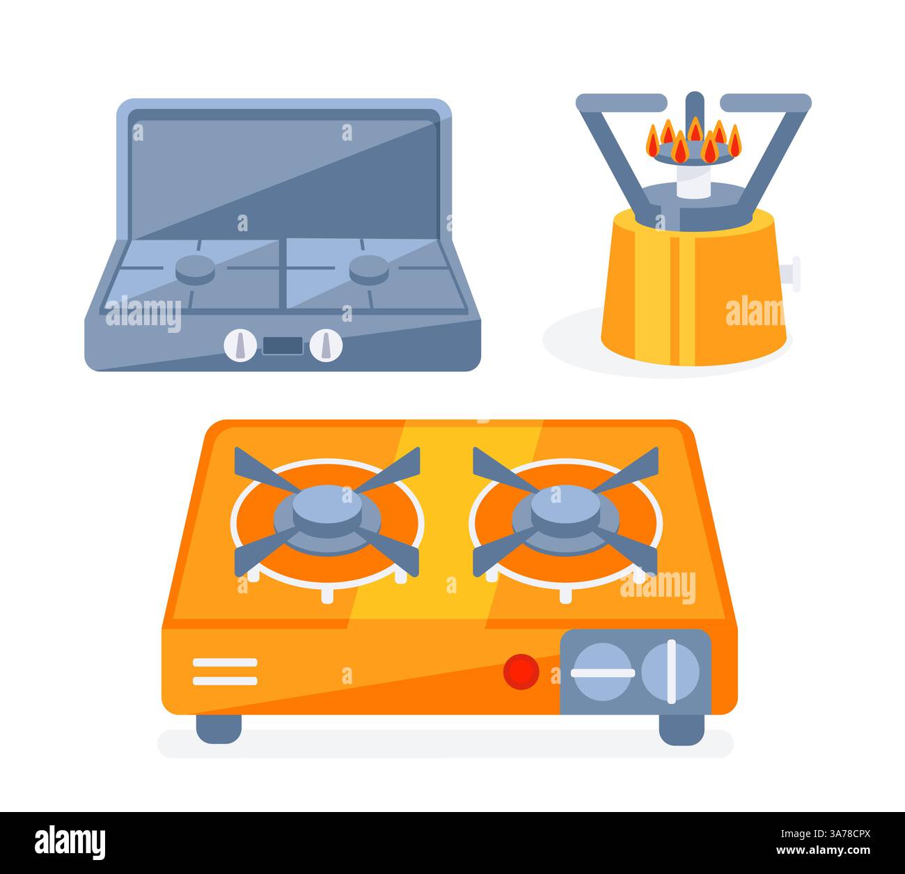 Mini gas stove Stock Vector Images - Alamy