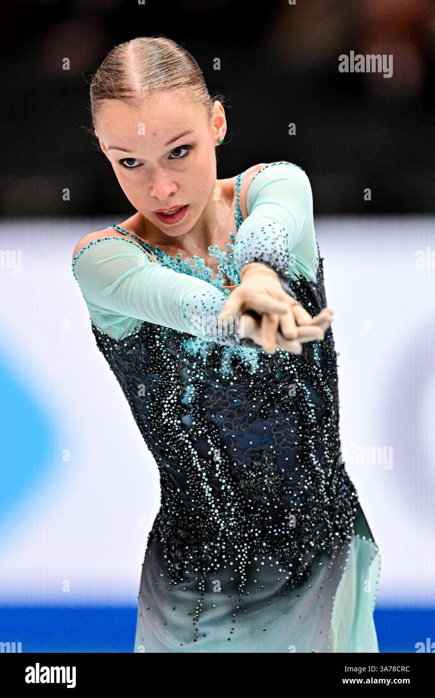 Mariia SENIUK (ISR), during Women Short Program, at the ISU World ...
