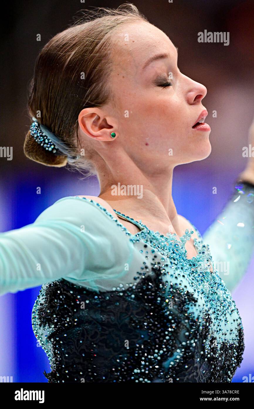 Mariia SENIUK (ISR), during Women Short Program, at the ISU World ...