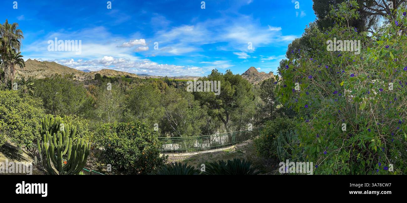 Capture the panoramic view of Ricote Valley, Murcia, also known as the ...
