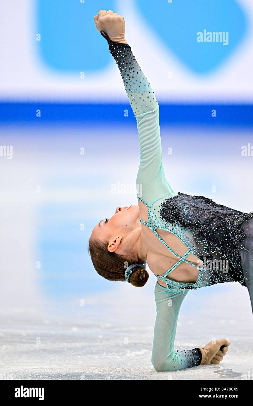 Mariia SENIUK (ISR), during Women Short Program, at the ISU World ...