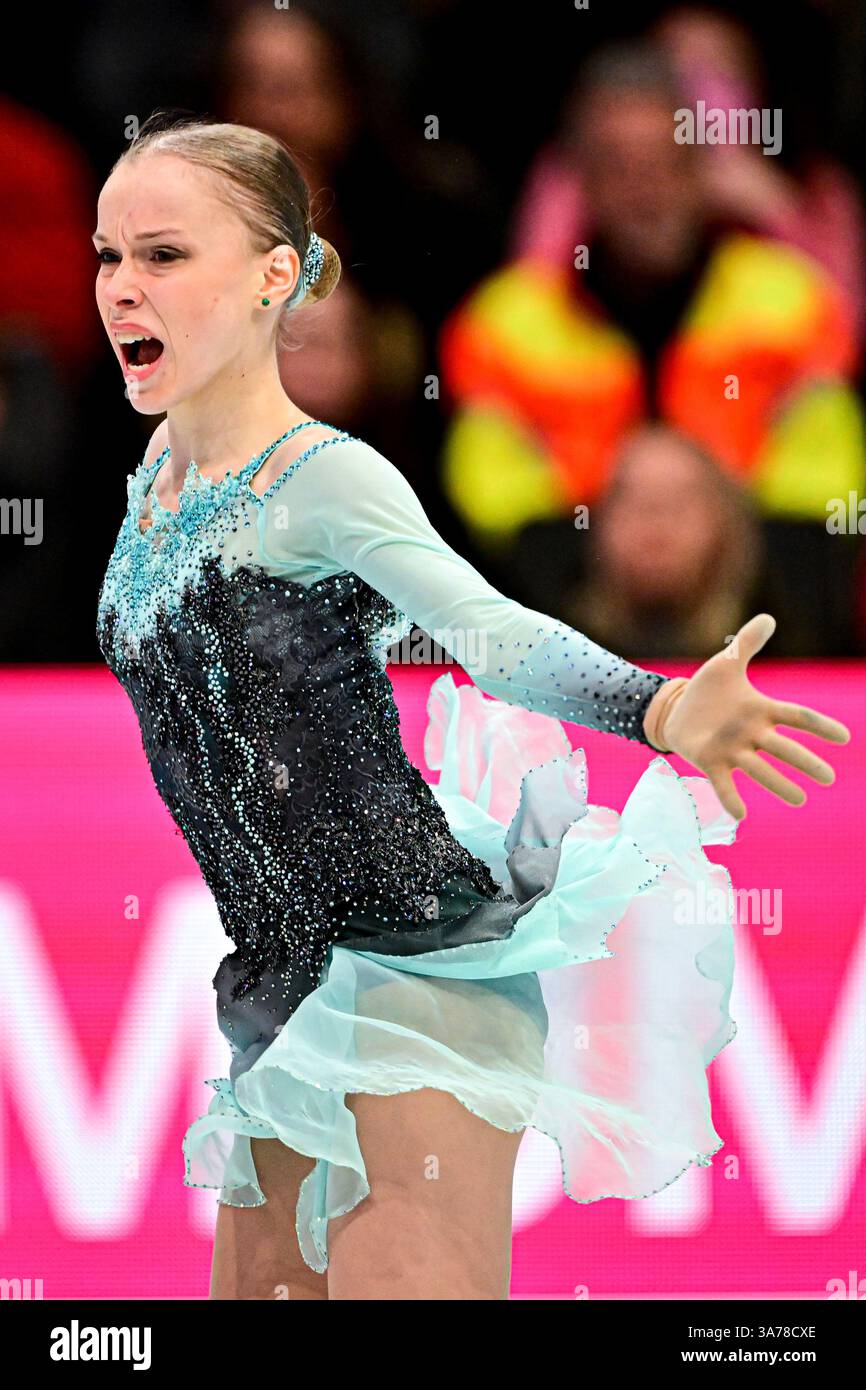 Mariia SENIUK (ISR), during Women Short Program, at the ISU World ...