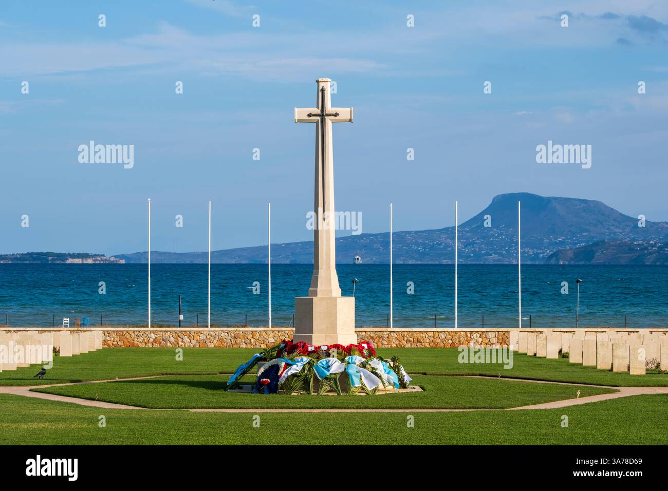 Souda Bay Commonwealth war cemetery, Crete Stock Photo - Alamy