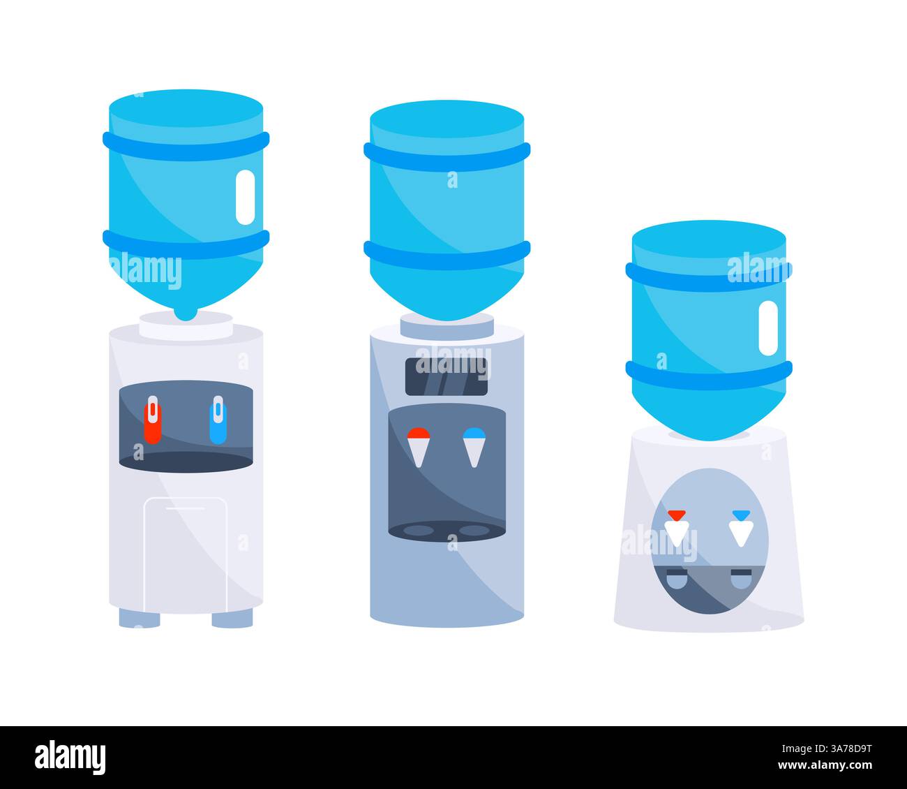 Plastic container blue dispenser Stock Vector Images - Alamy