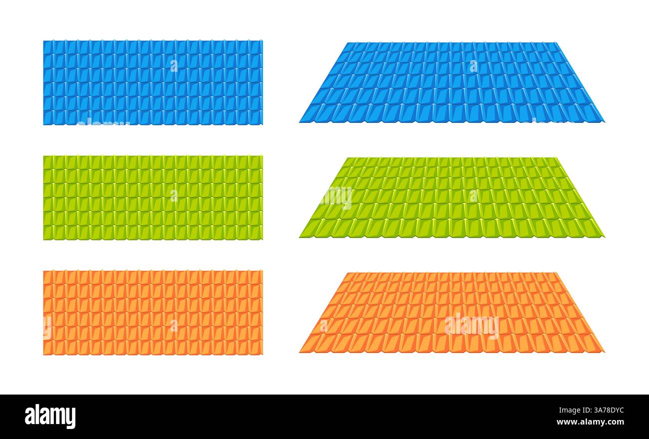 Roof tile textures, materials. Roof profile sheets for house or home ...