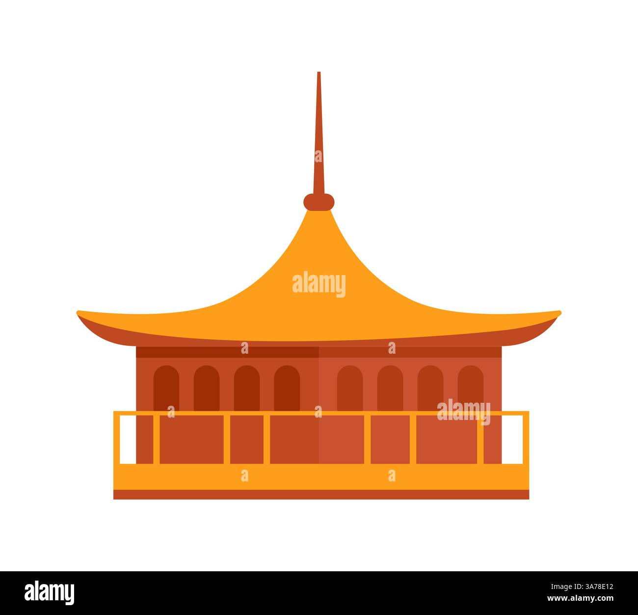 Traditional chinese buildings. China town city. Japan building ...