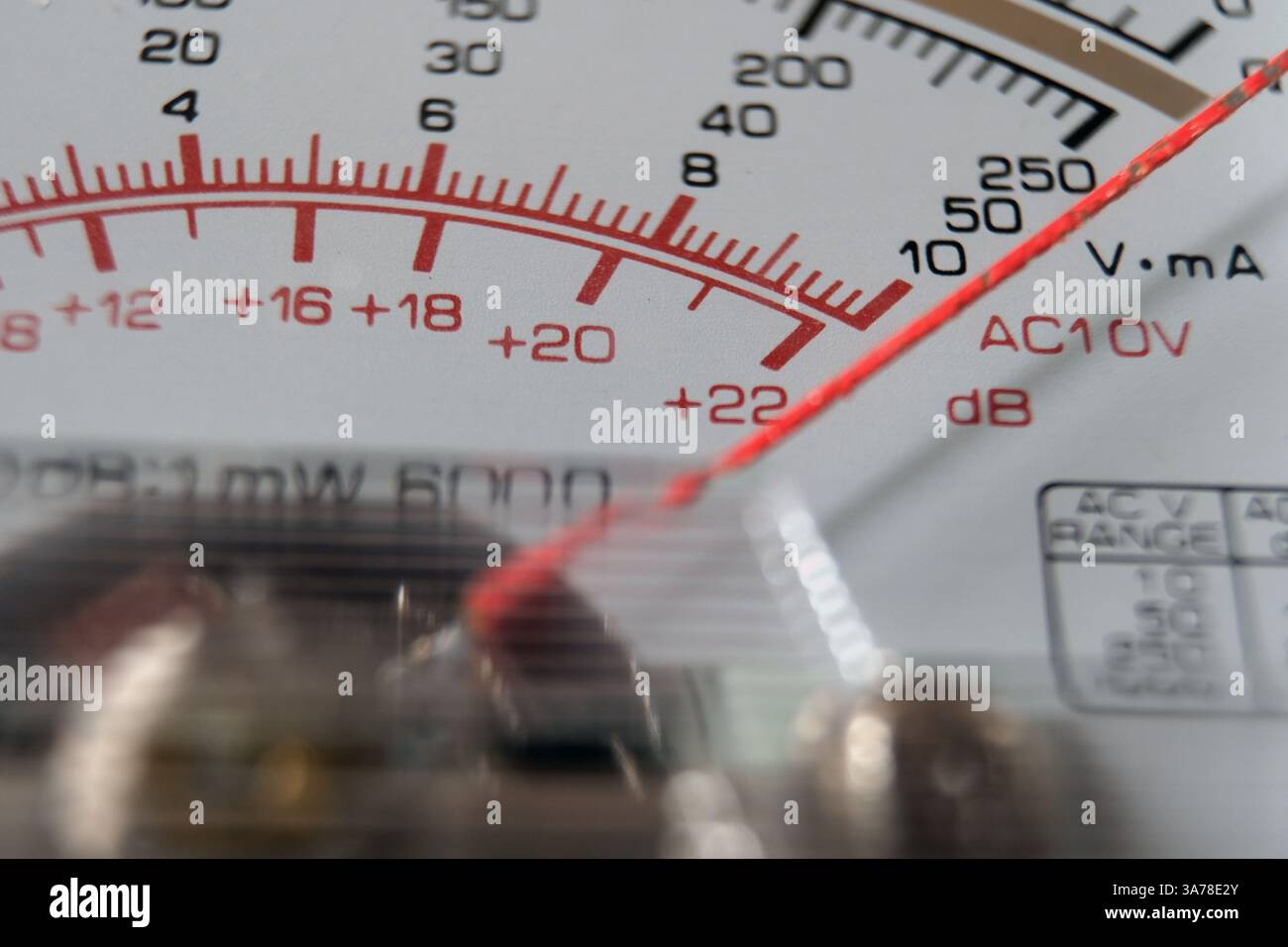 Close-up of an analog meter dial Stock Photo - Alamy