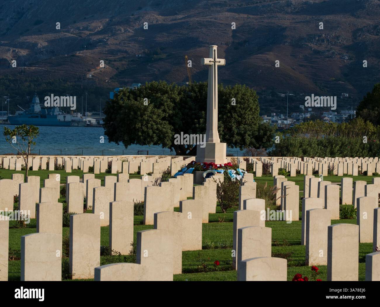 Souda Bay Commonwealth war cemetery, Crete Stock Photo - Alamy