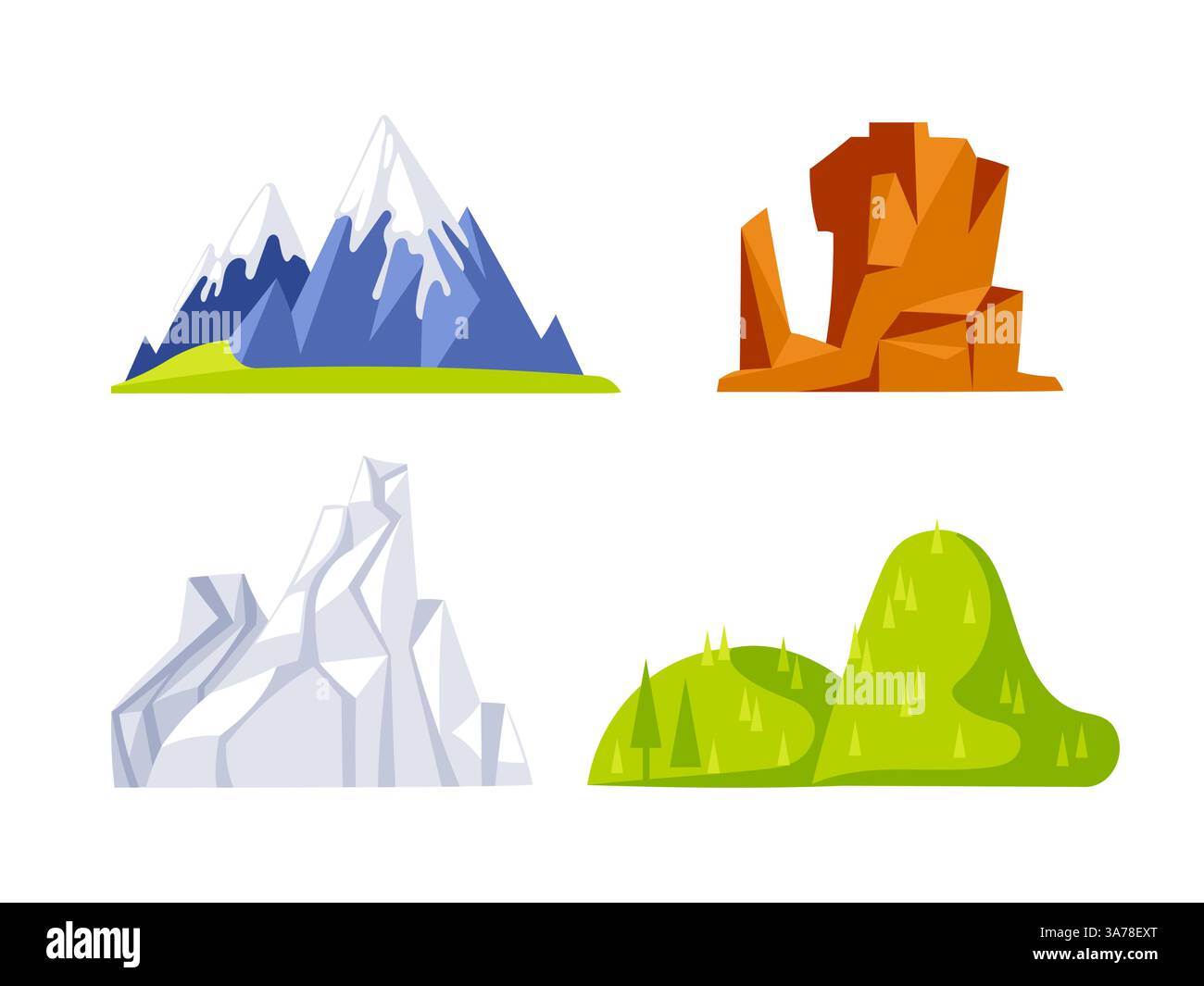 Variety of rock types Stock Vector Images - Alamy