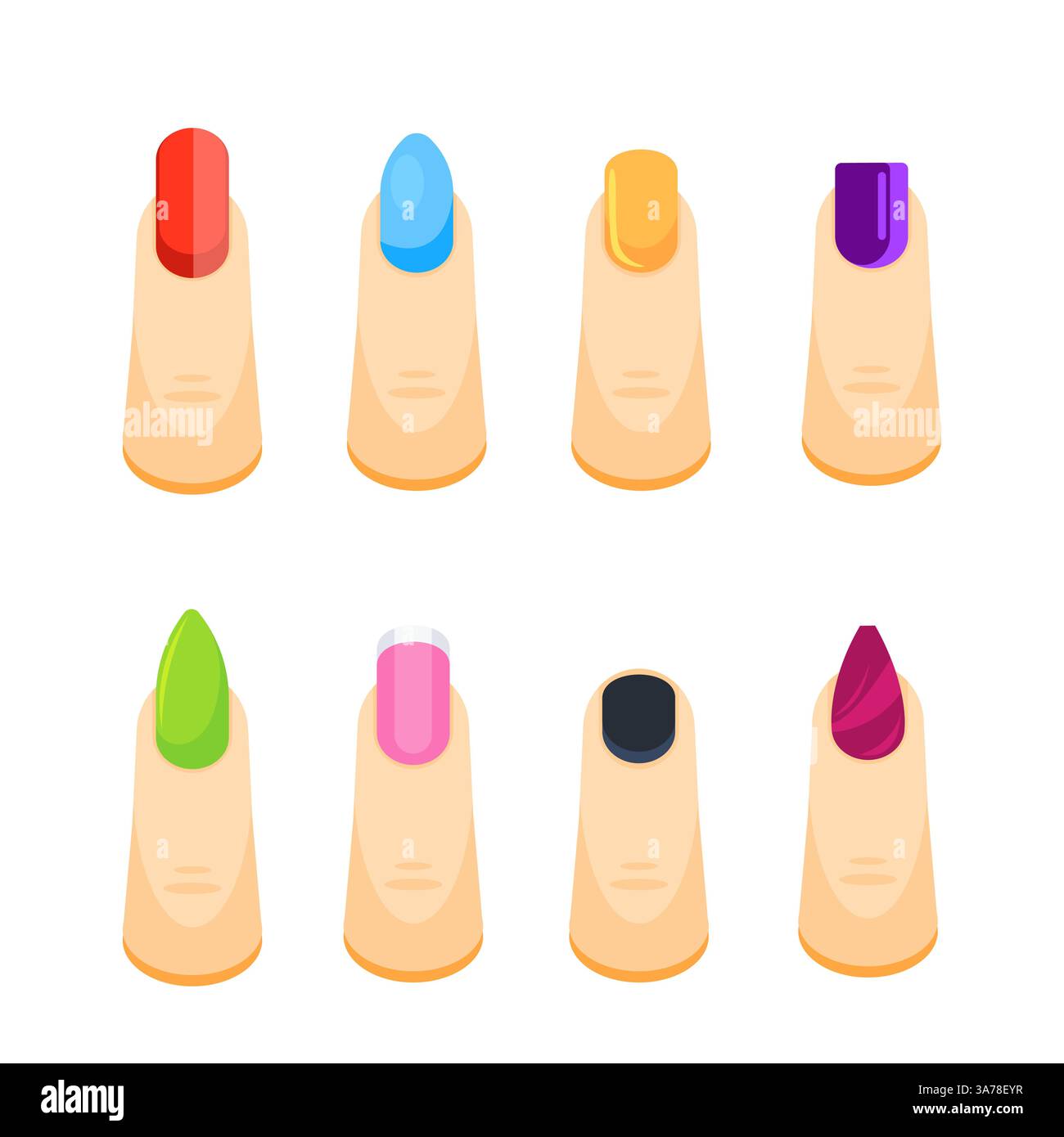 From classic french manicure to bold colors and shapes, a beautician ...