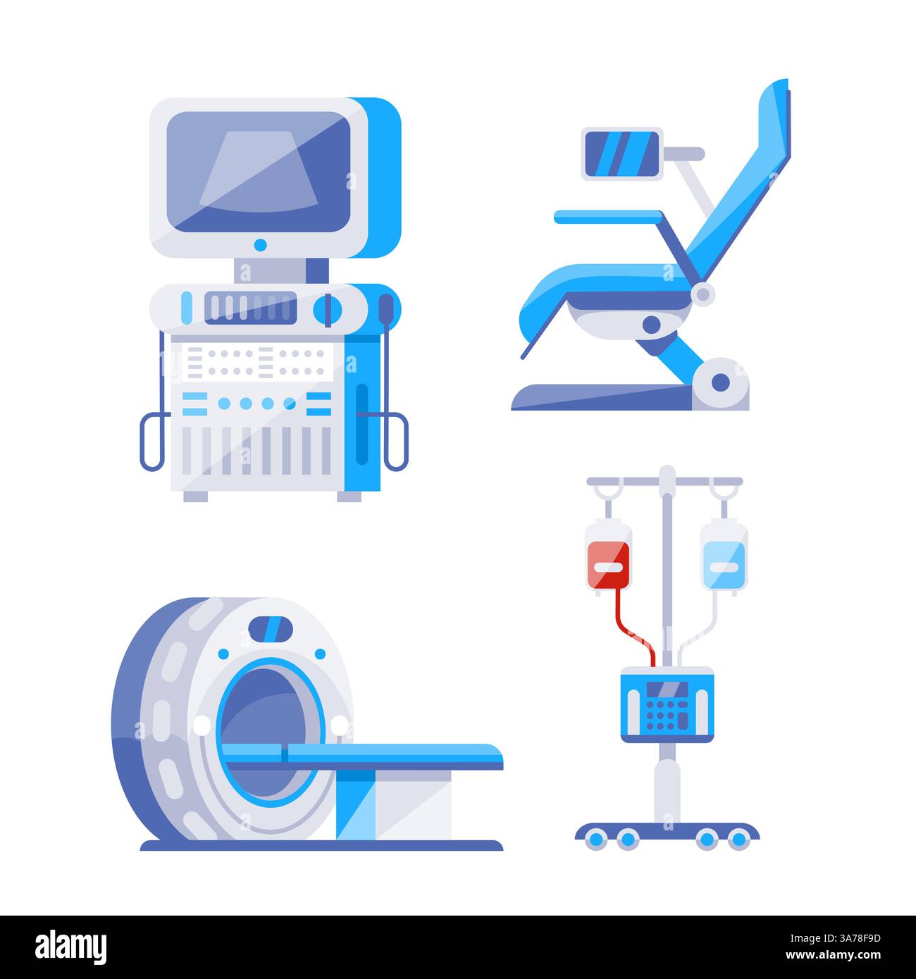Hospital medical diagnostic equipment healthcare technology set ...