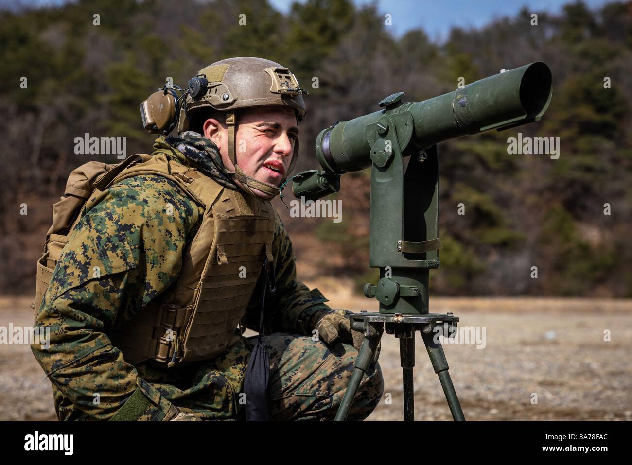 South Korea. 18th Mar, 2025. U.S. Marchine Corps Willyam Davila, a ...