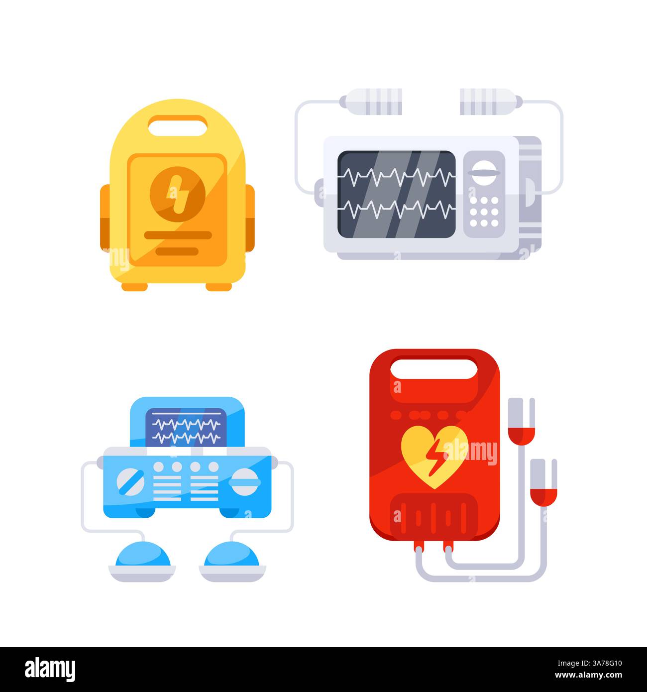 Medical equipment monitoring heart rate and supporting cardiac activity ...