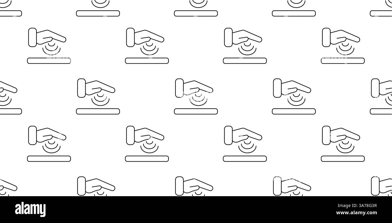 Repetitive hand icon pattern design for modern digital interfaces and ...