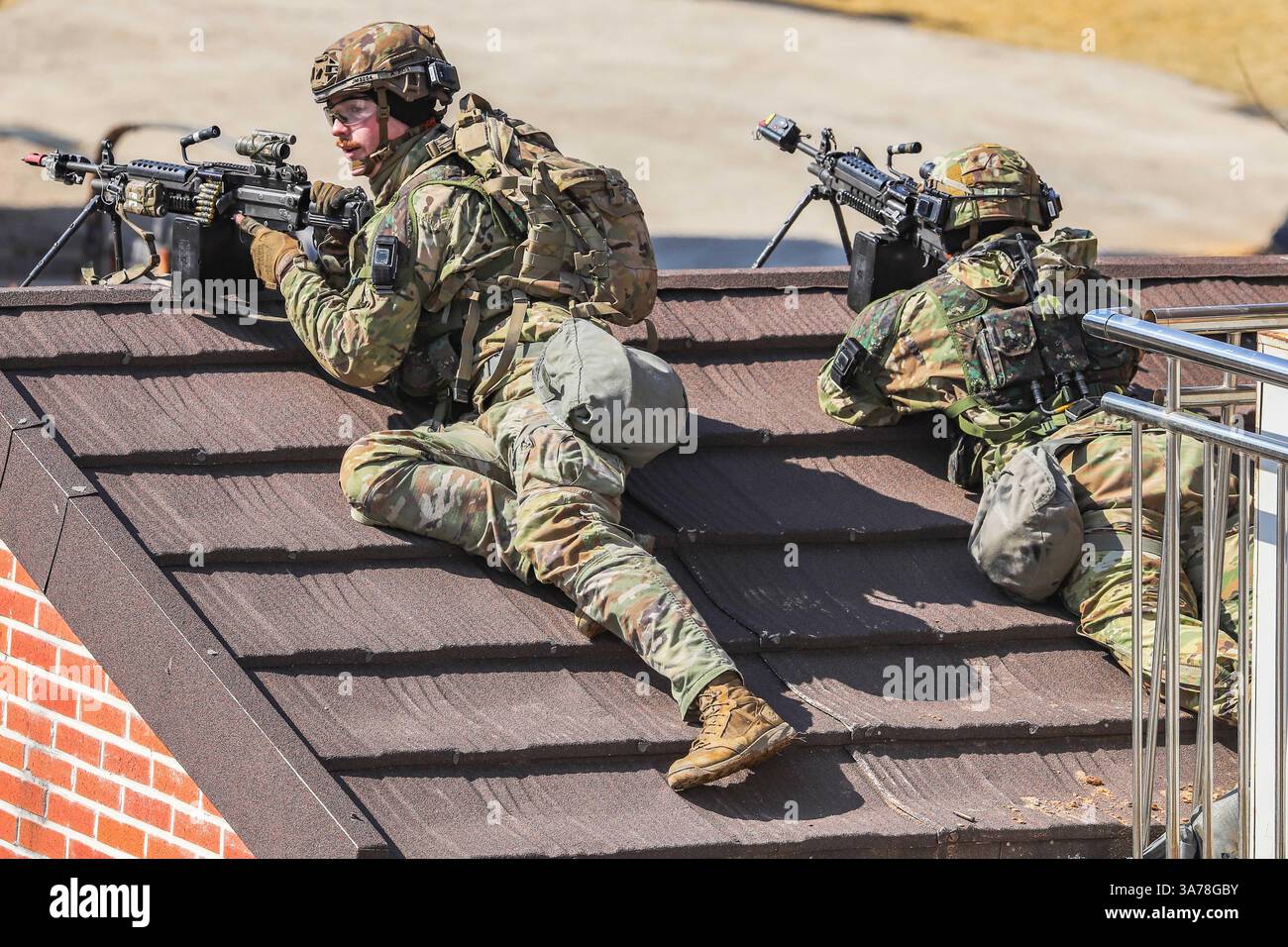 South Korea. 19th Mar, 2025. U.S. Army soldiers assigned to the 5th Battalion, 20th Infantry ...