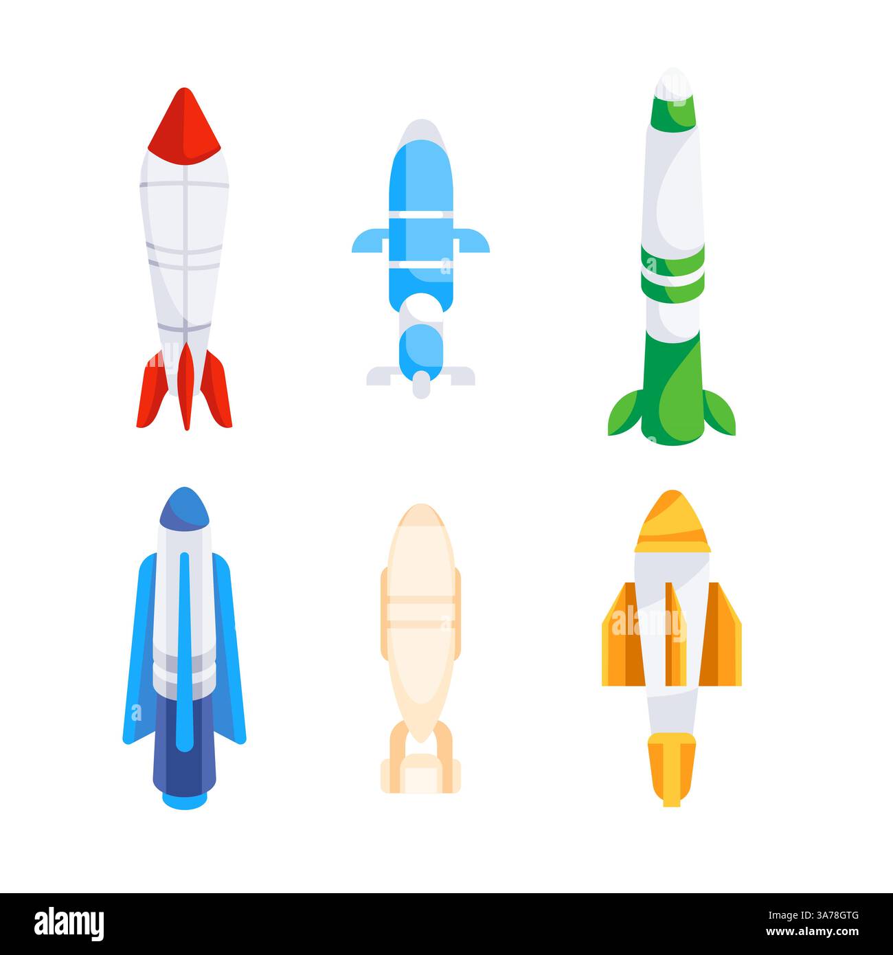 Space rockets launching to the sky. Exploring the universe, space ...