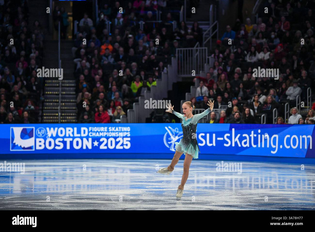 Mariia Seniuk of Israel performs in the women's short program during ...