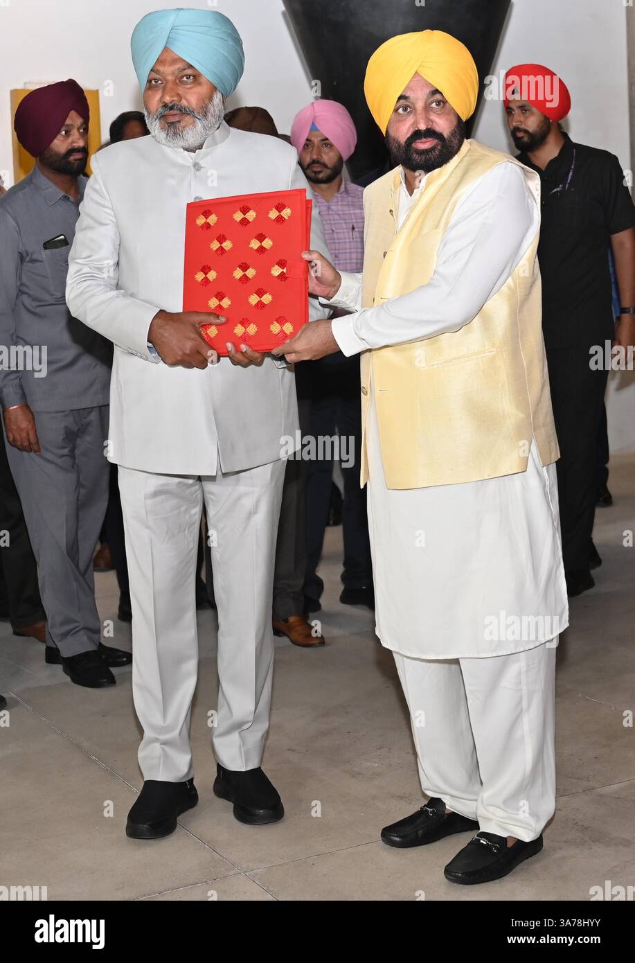 Chandigarh, India. 26th Mar, 2025. CHANDIGARH, INDIA - MARCH 26: Finance Minister Punjab Harpal ...