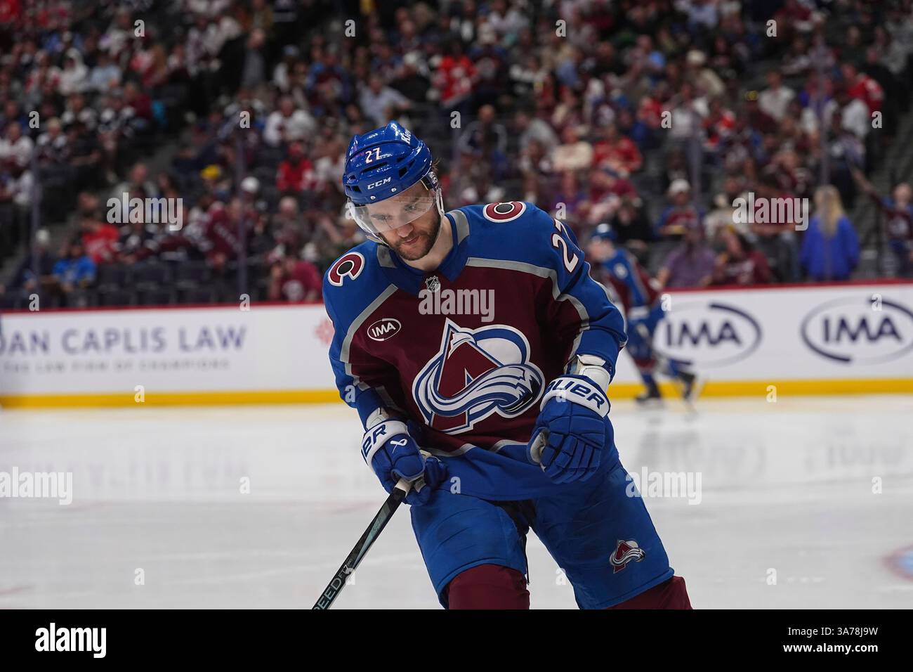 Colorado Avalanche left wing Jonathan Drouin (27) in the second period ...