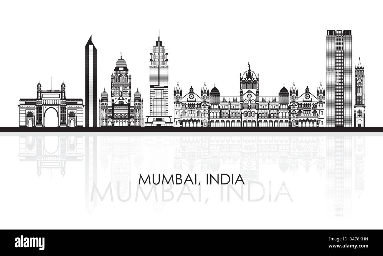 India maharashtra bombay mumbai mosque Stock Vector Images - Alamy